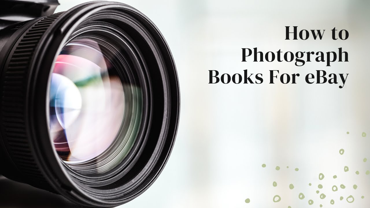 How to Photograph Books For eBay - eBay Australia Reseller - YouTube