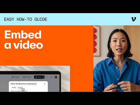 How to embed a video on Vimeo