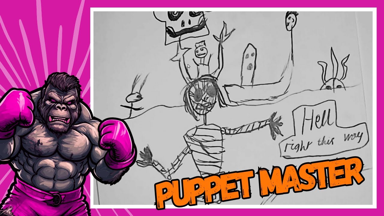 Live Drawing: Creating the Puppet Master! 🎨👻 | Original Creepy ...