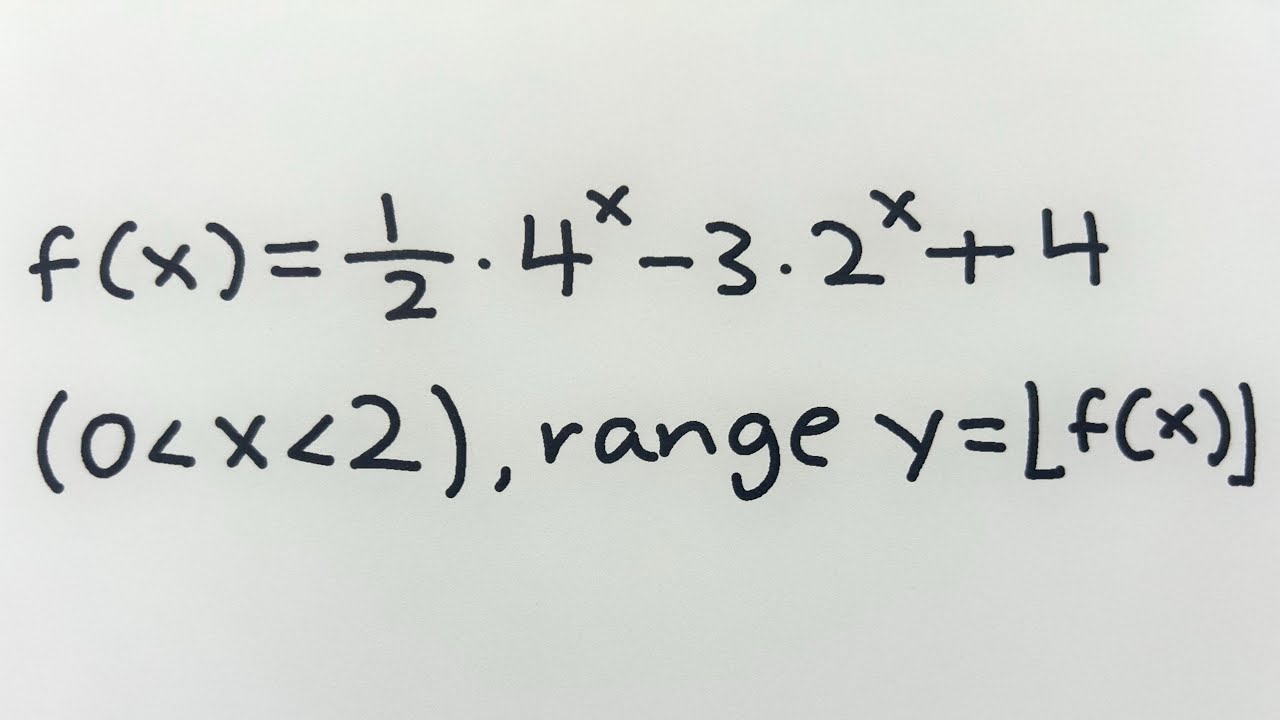 Q385 | Math Olympiad | Algebra | Floor | Exponents | Range - YouTube