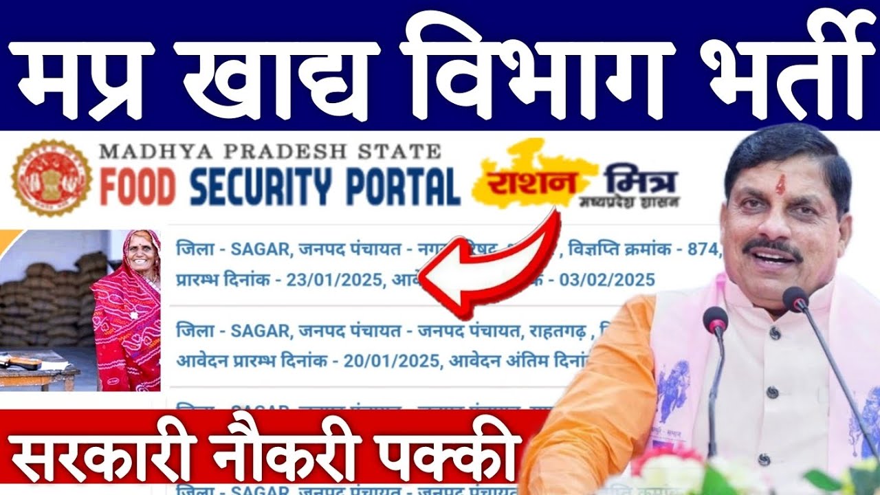 मप्र खाद्य विभाग भर्ती 2025 | MP Food Department Vacancy 2025 | New ...