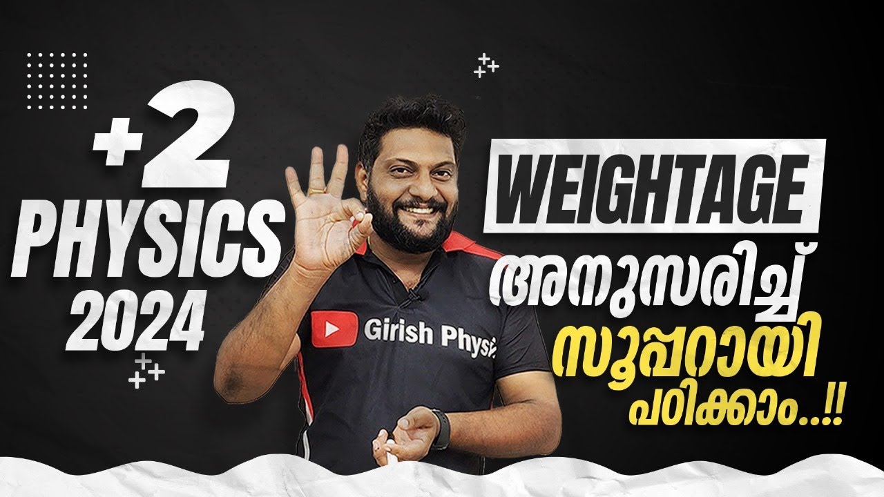 Plus Two | Physics | 2024 | Chapter Weightage | 🔥🔥💪 - YouTube