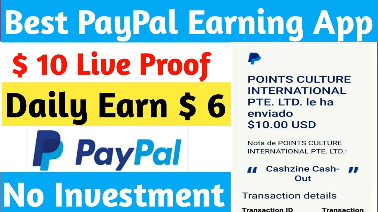 PayPal Earning Apps With Payment proof October 2022 | New PayPal Cash ...