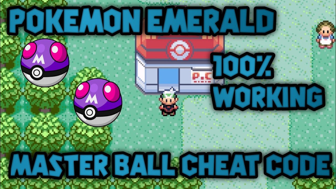 Pokemon Emerald Cheat Code | Pokemon Emerald Master Ball Cheat Code - YouTube