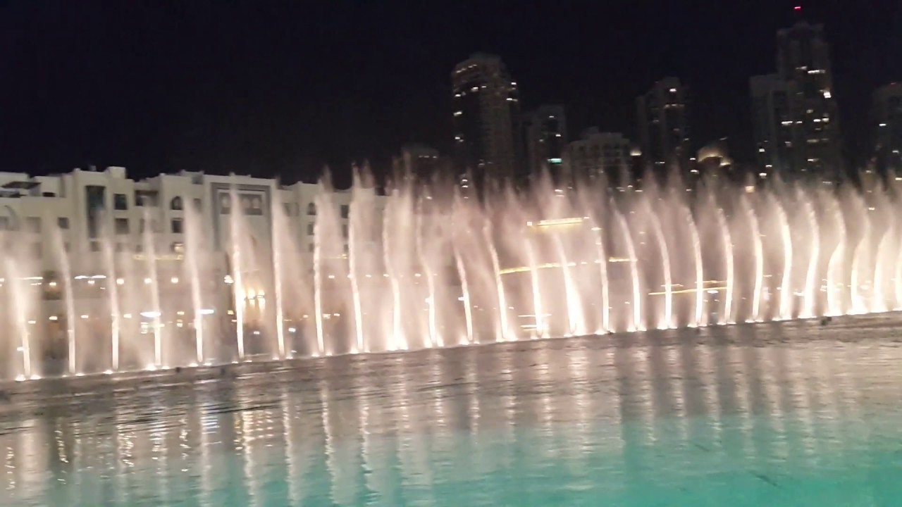 Dubai fountain show - The Dubai Mall - YouTube