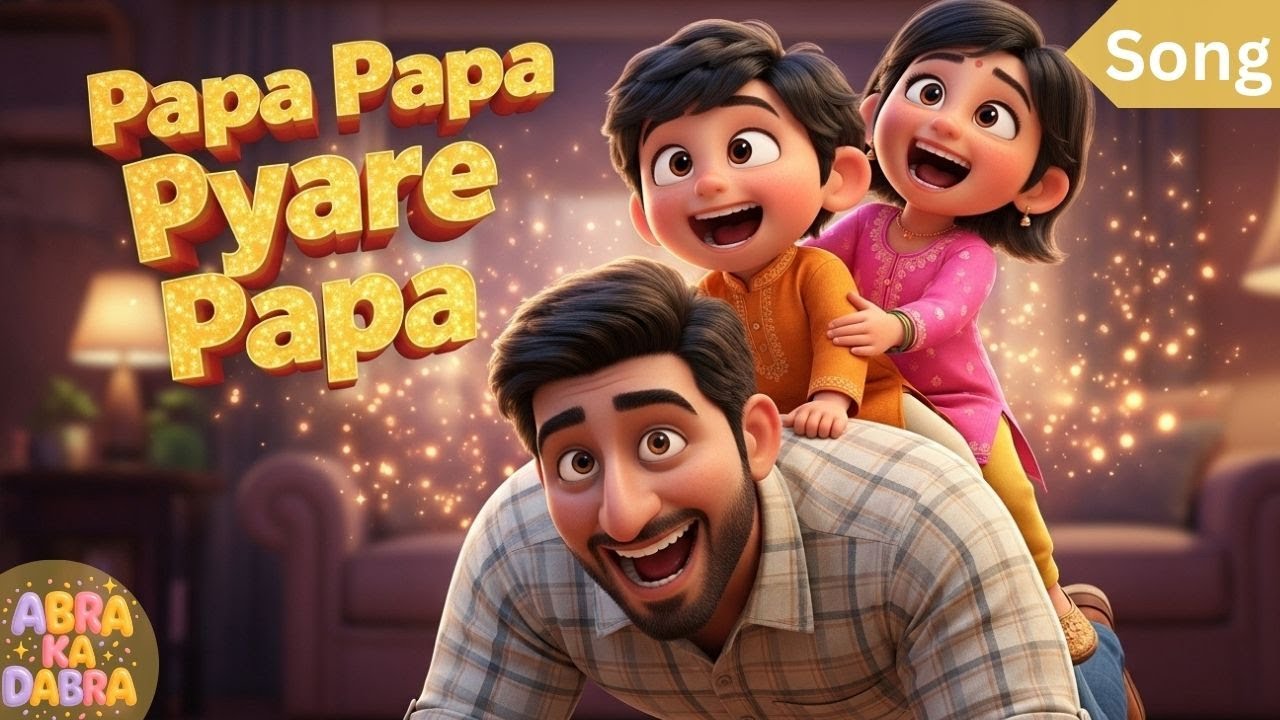 Papa Papa, Pyare Papa | Hindi Balgeet | Hindi Nursery Rhymes | Kids ...