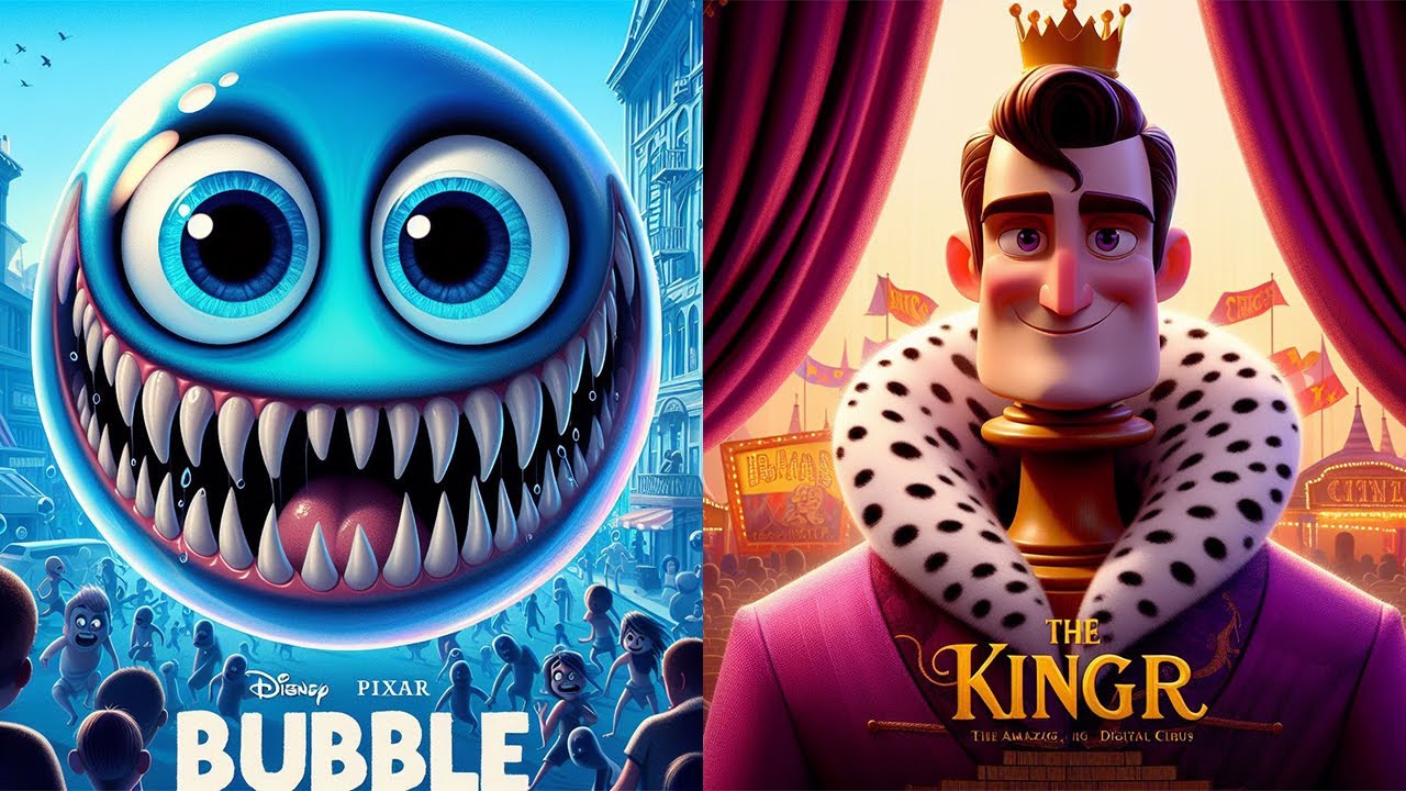 AI Pixar Movie Posters for The Amazing Digital Circus (ai being wild) 💀 ...