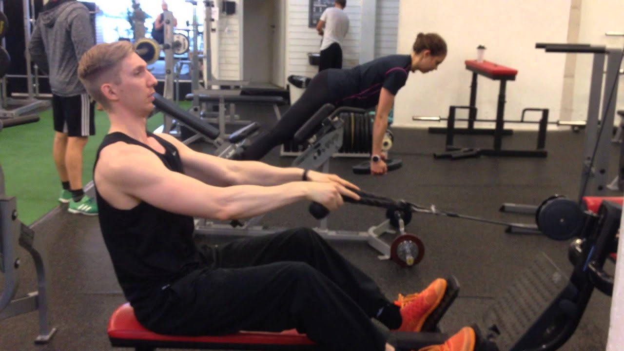 Seated row to neck - YouTube