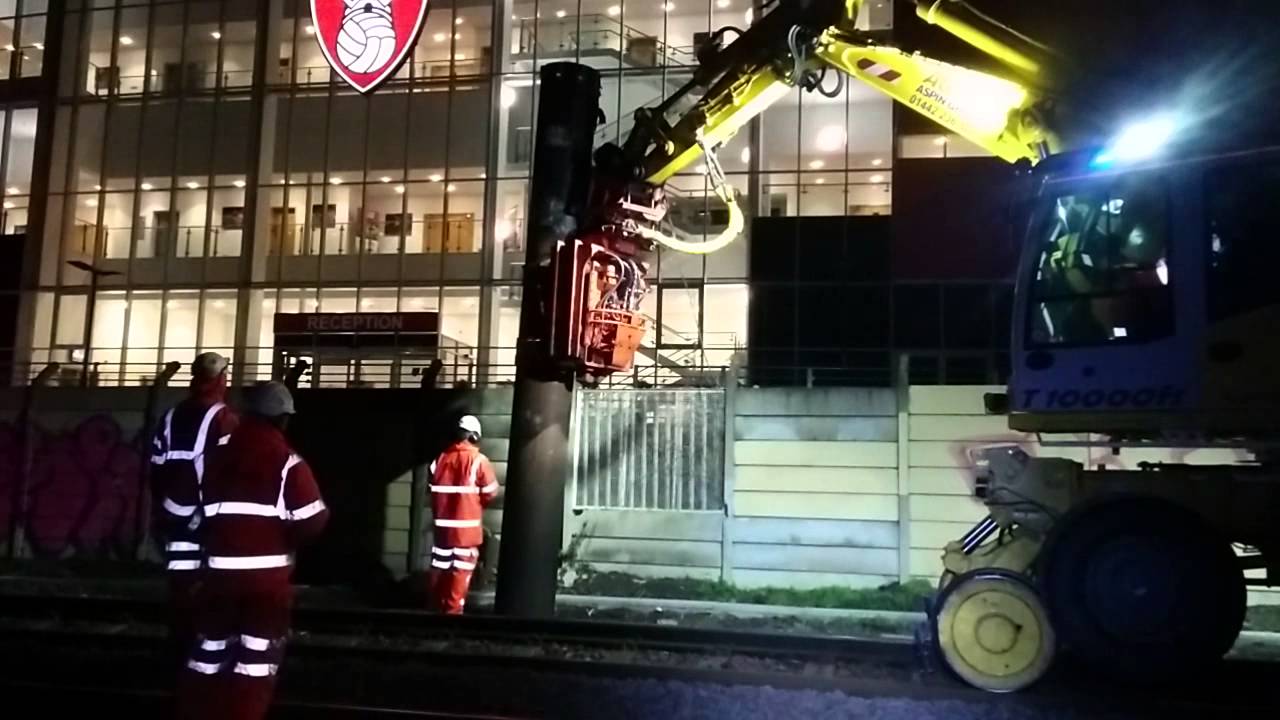 Railway Movax Steel CHS Piling 2 - YouTube