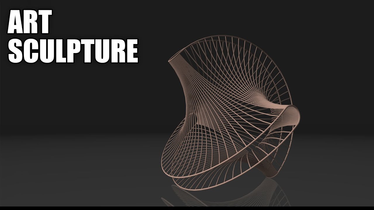 Creating an Artistic 3D Sculpture Step by Step | SolidWorks Tutorial ...