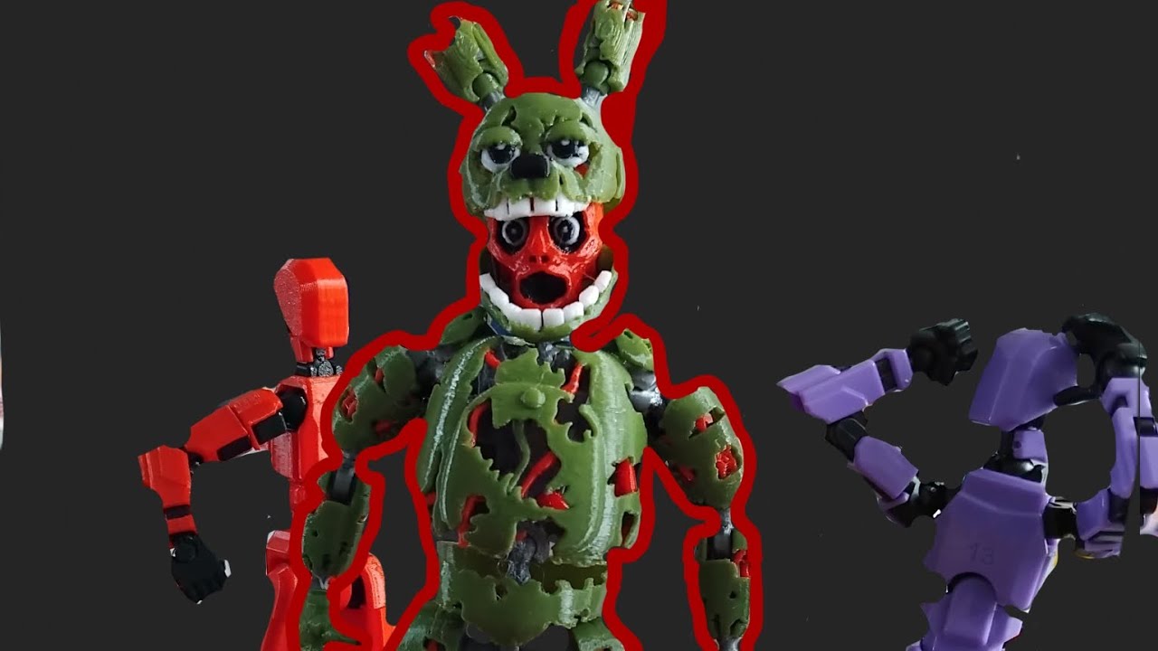 Fnaf 3 mini stop motion ( springtrap t13 ) - YouTube