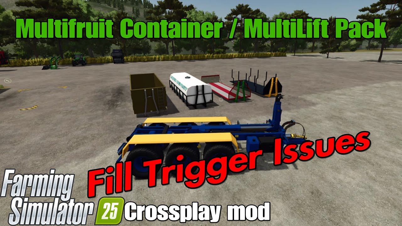 Multifruit Container + MultiLift Pack / FS25 crossplay mod - YouTube