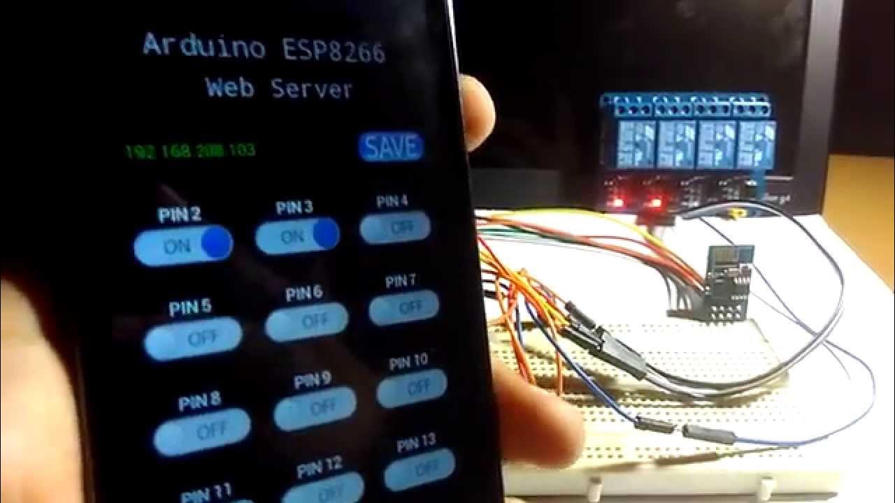 Arduino ESP8266 Web Server : Relay Control - YouTube