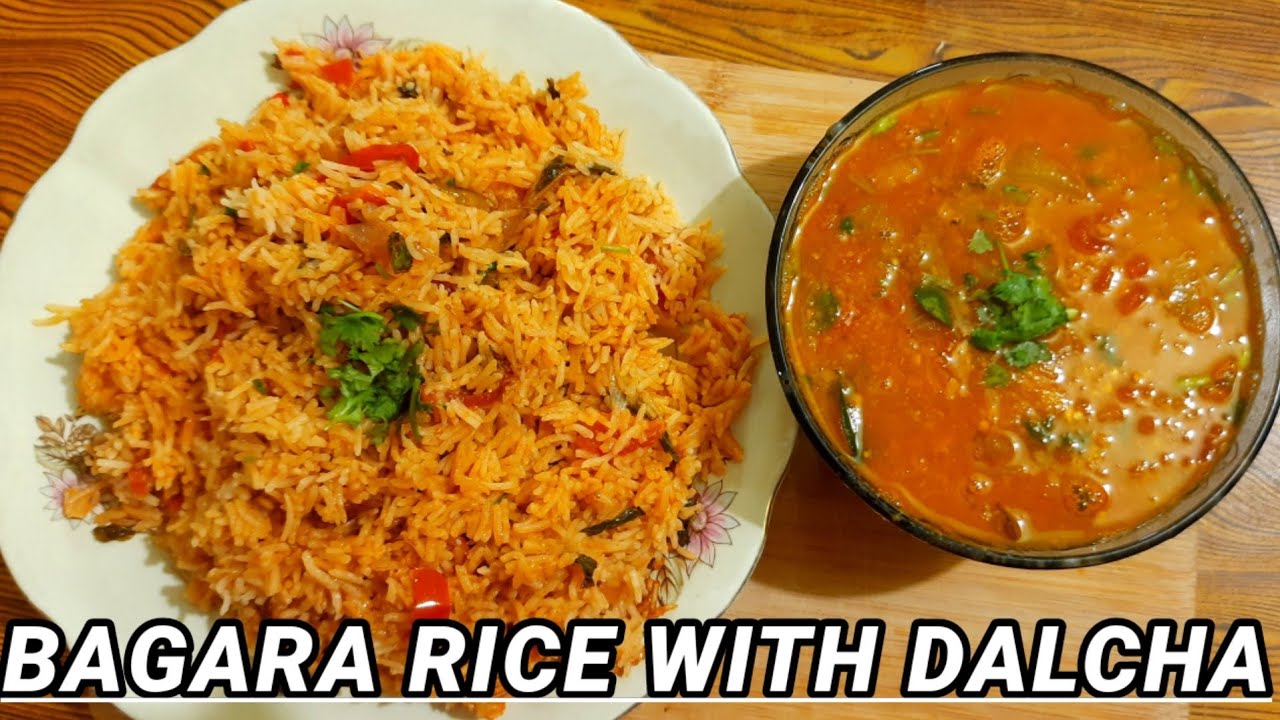 BAGARA RICE WITH DALCHA | INDIAN COOKING - YouTube