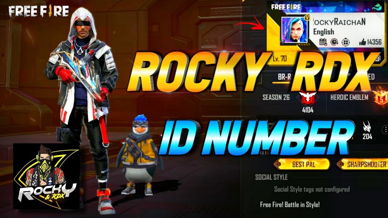 Rocky Raichan Uid | Rocky and Rdx Free Fire id | Rocky Rdx uid 🔥 Rocky & Rdx uid ~ TSG - YouTube