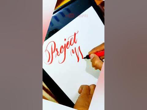 How To Write Project Work In Stylish Handwriting For Students | Brush