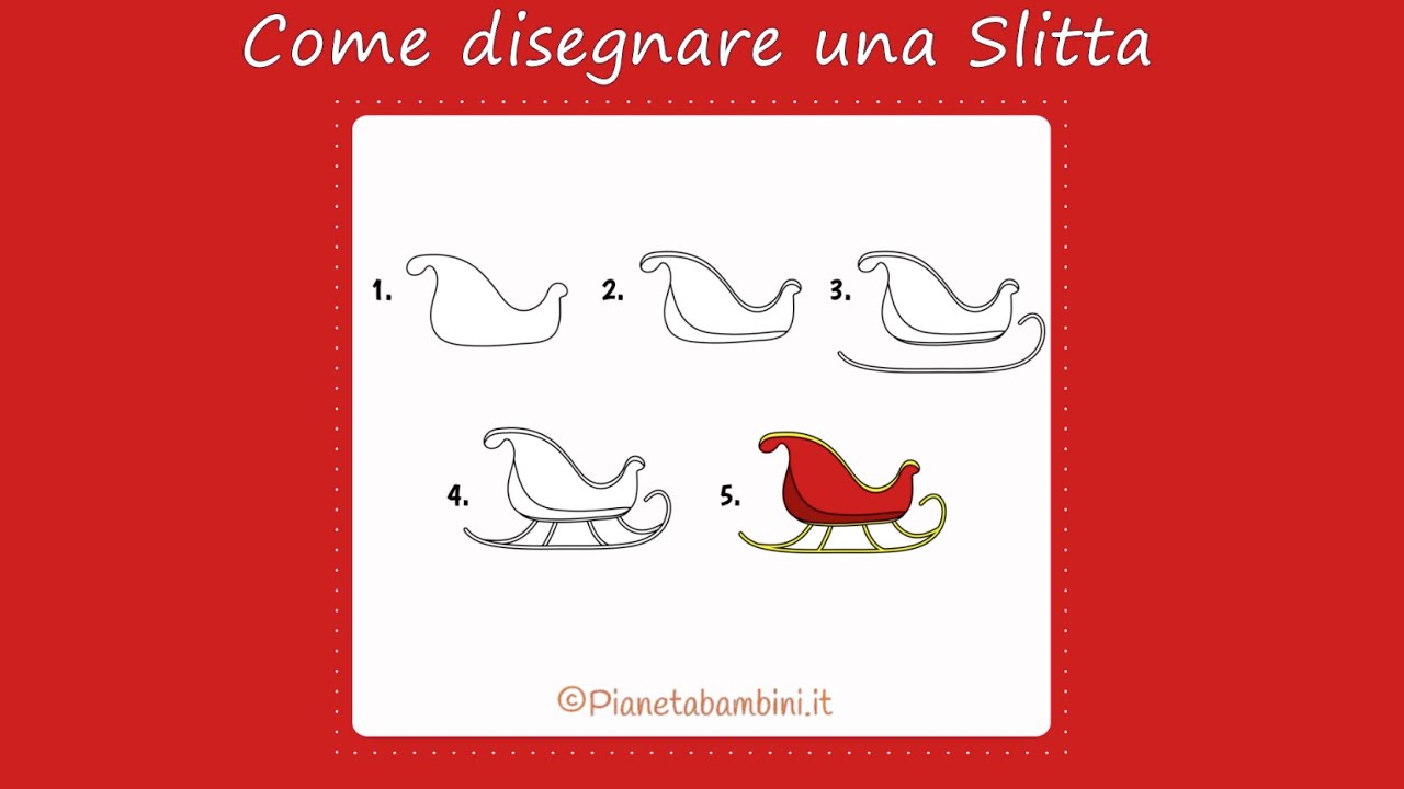 Come Disegnare La Slitta Di Babbo Natale
