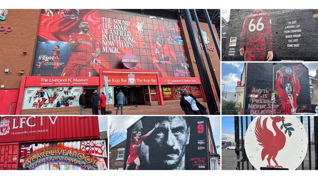 Liverpool fc and anfield murals - YouTube