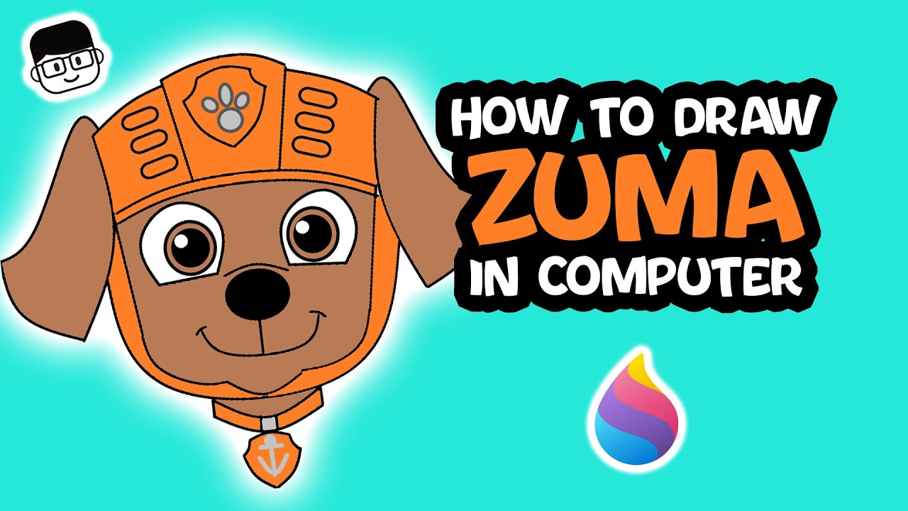 How to draw Zuma from Paw Patrol in Computer using Microsoft Paint 3D ...