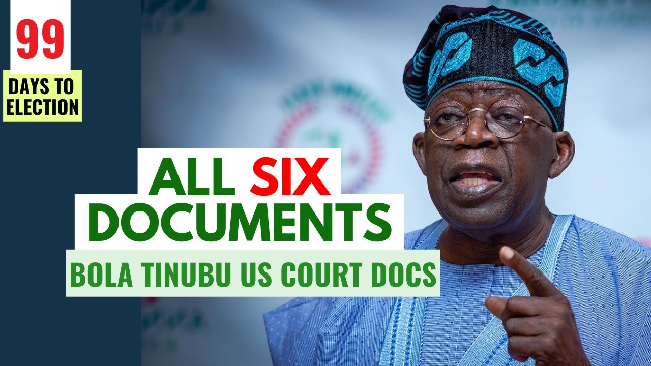 6 Documents Released by US Court to Indict Bola Tinubu | Drug & Money ...