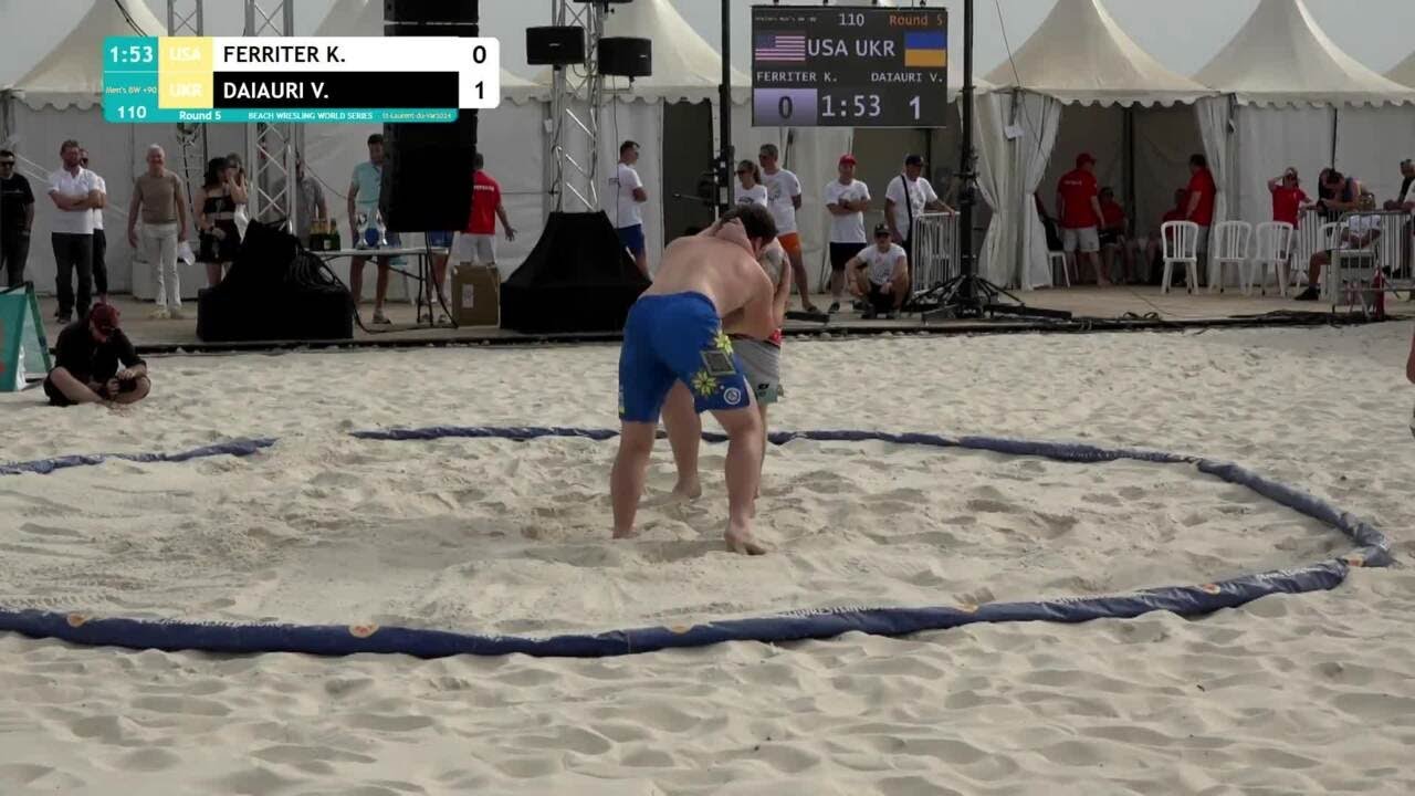 Kyle Robert FERRITER (USA) vs. Vazha DAIAURI (UKR) • Round 5 • Men's BW ...