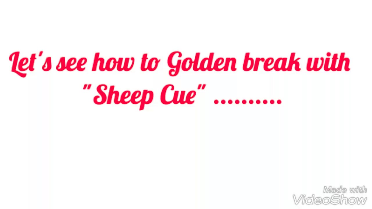 How to Golden break with sheep cue ? - YouTube