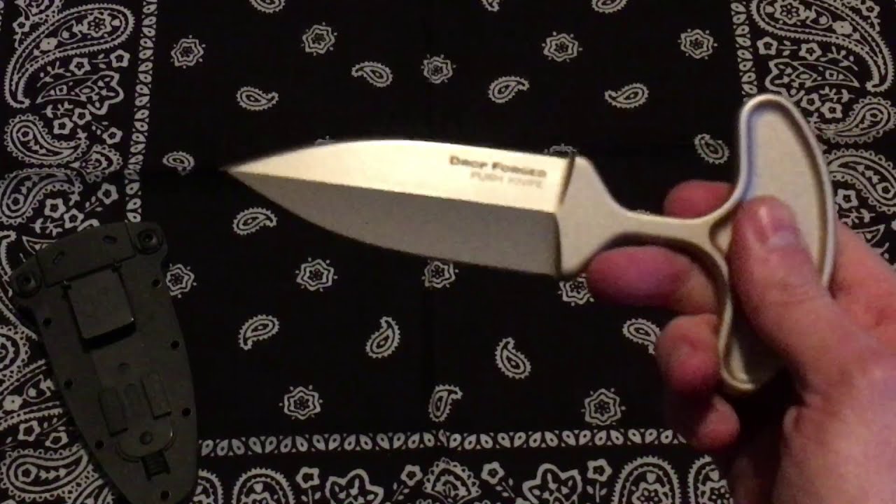 Cold Steel Drop Forged Push Dagger - YouTube