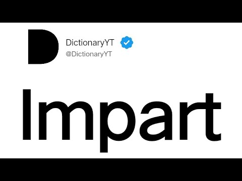 Impart Meaning in English - YouTube
