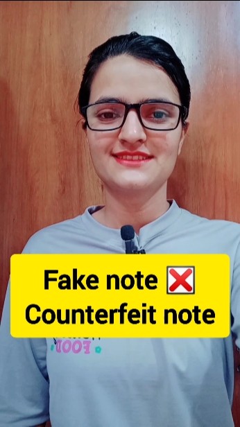 Don't always say fake in English fake person fake note fake signature ...