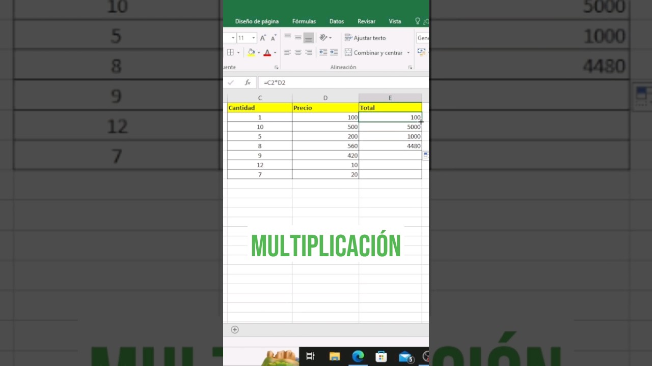 Fórmula para MULTIPLICAR en EXCEL 2024 - YouTube