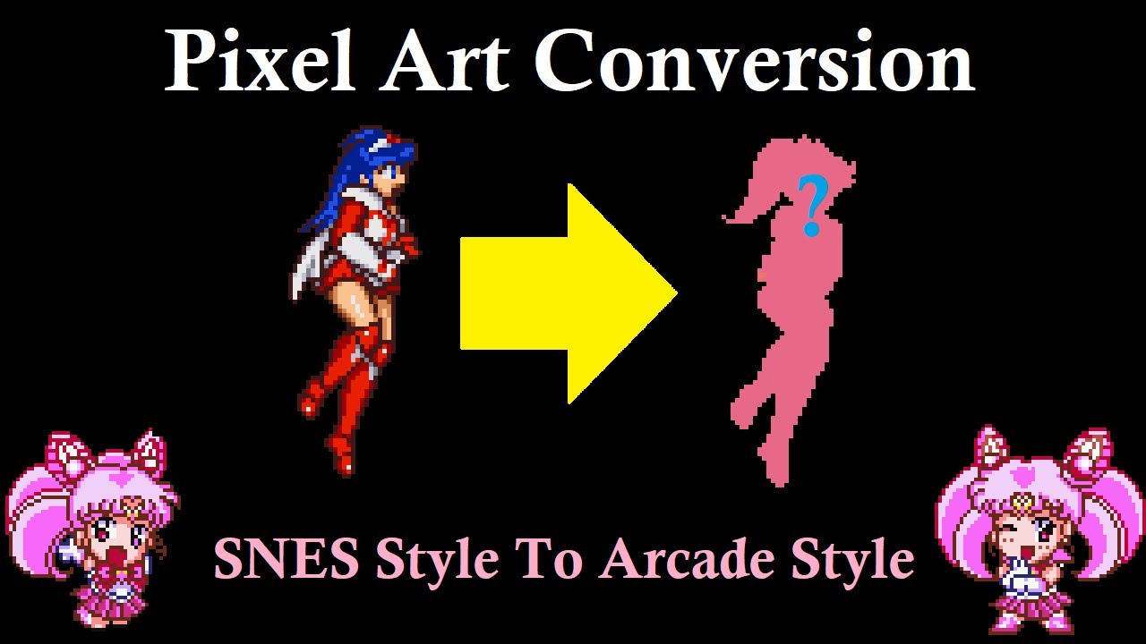 🎨 Converting Makendo To Sailor Chibimoon Air Dash 1st Frame Pixel Art ...