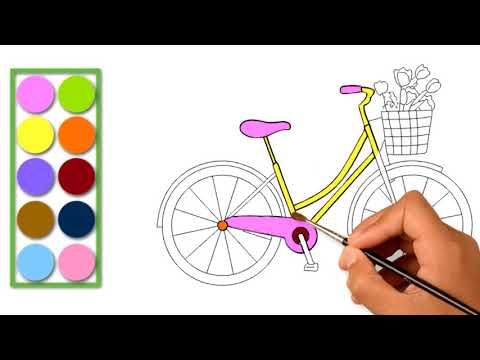 How to Draw cycle | cycle | cycle newclipart - Color Kids Art