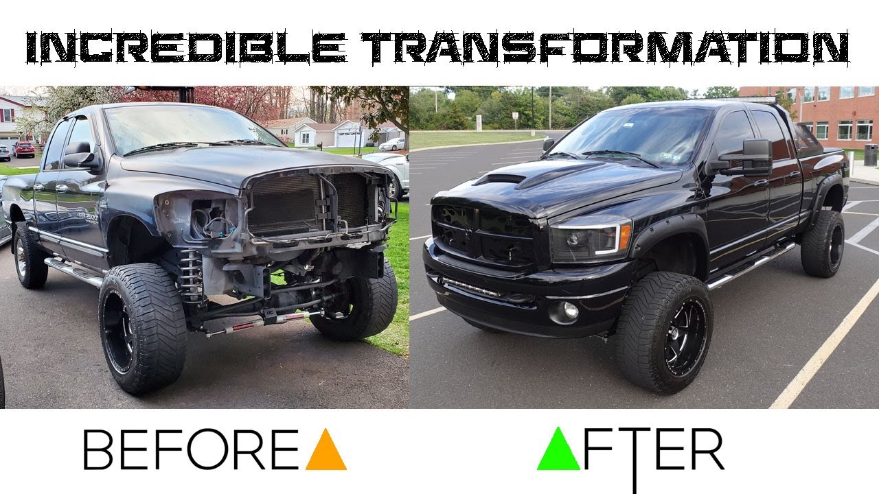 INCREDIBLE Transformation Of a 2006 DODGE RAM 2500 THUNDER ROAD edition ...