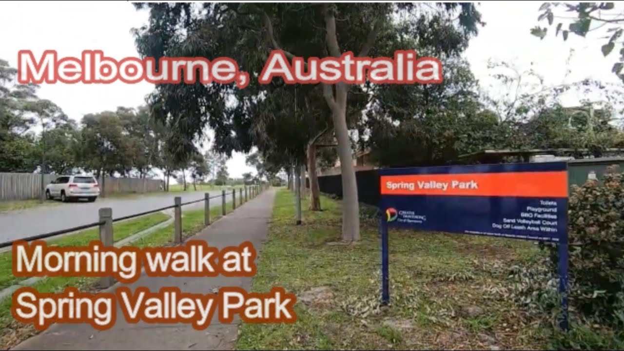 Morning walk at Spring Valley Park - A wide open space for walking and ...