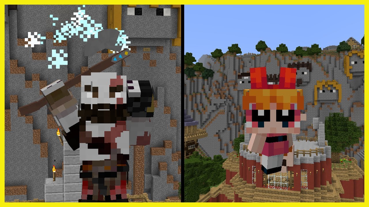 GOD OF WAR, POWERPUFF GIRLS, AWESOME EFFECTS & MORE! Minecraft Fisk ...