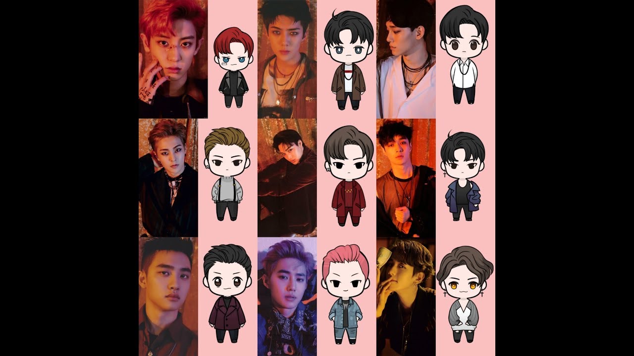 EXO_Lotto Concept (Oppa Idol Game) (Chibi version) - YouTube