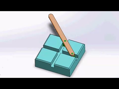 Solidworks Double Slider-Crank mechanism tutorial. - YouTube