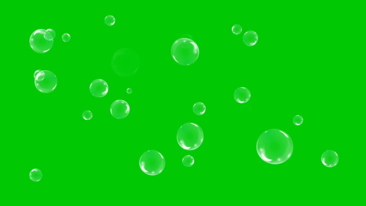 bubble background green screen - YouTube