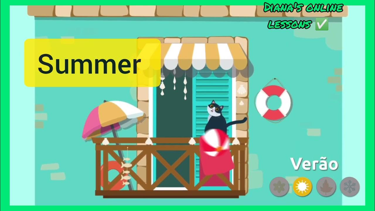 Seasons of the year in Portuguese / As estações do ano em português ...