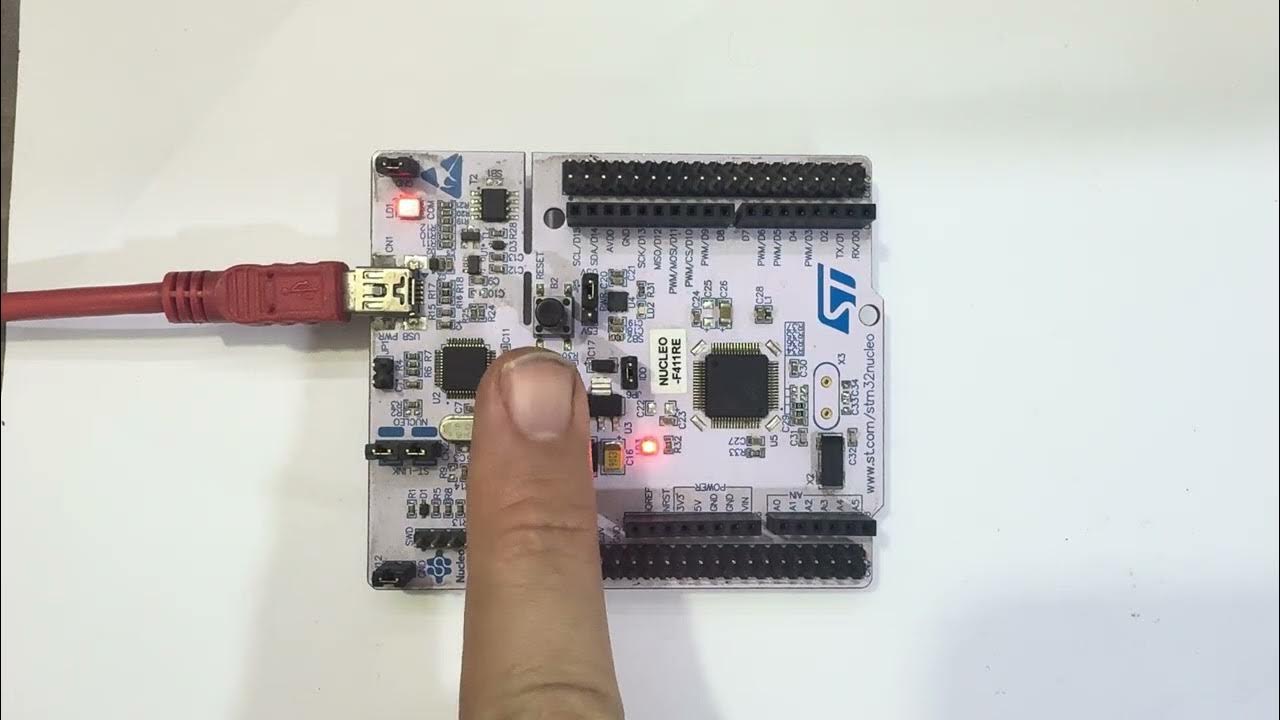 GPIO Read using Micropython on STM32F411RE Nucleo-64 - YouTube