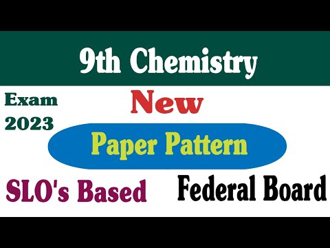 9th Class Paper 2023 | Board Paper Pattern | Federal Board New Paper ...
