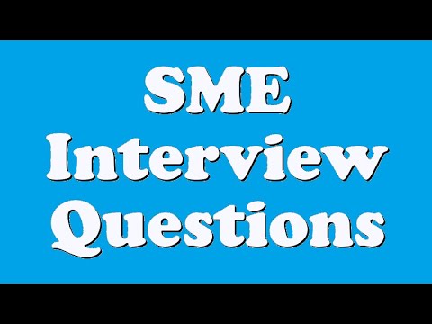 SME Interview Questions - YouTube