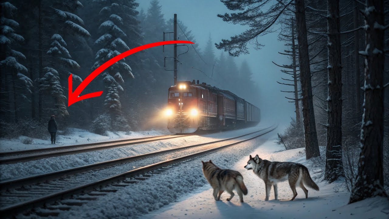 A WOLF PACK BLOCKED THE TRAIN'S PATH, AND THE DRIVER FROZE UPON SEEING ...