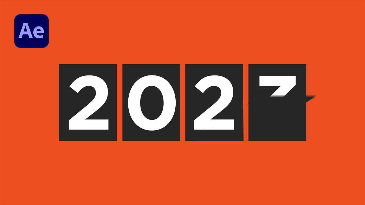 After Effects Tutorial: Flip Board Animation - YouTube