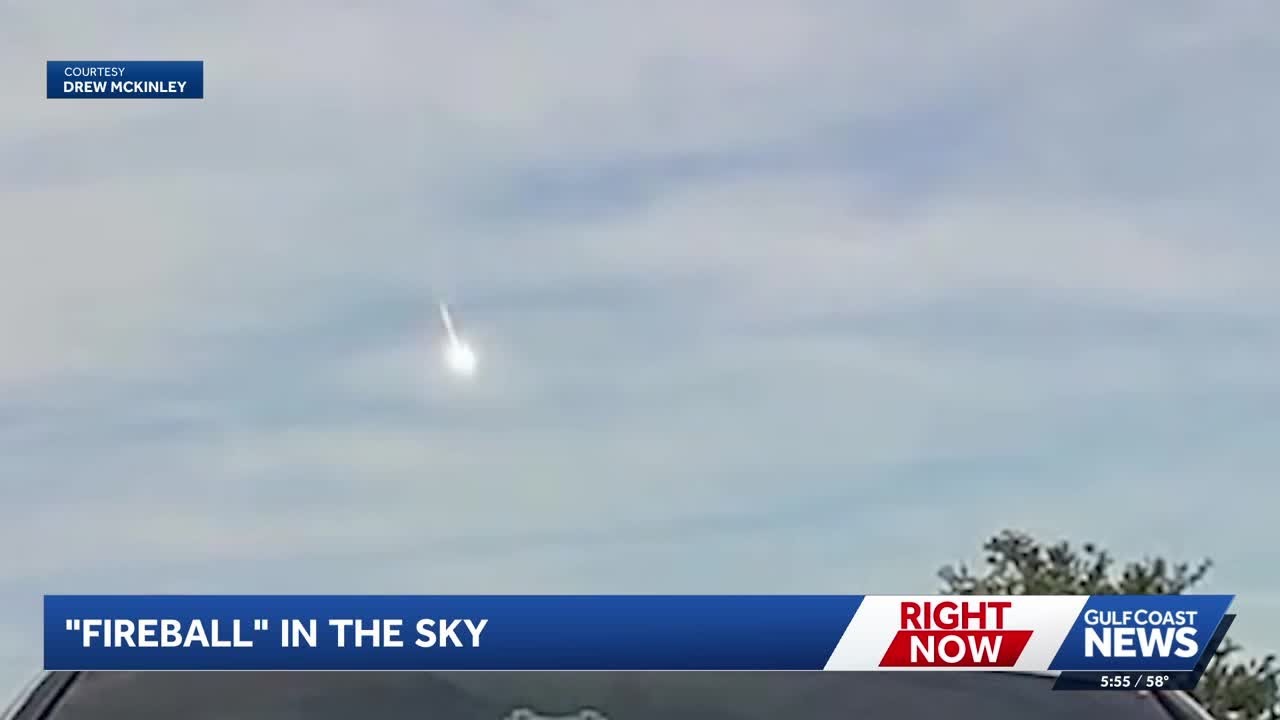 Mysterious 'fireball' caught on camera streaking across Florida's skies ...