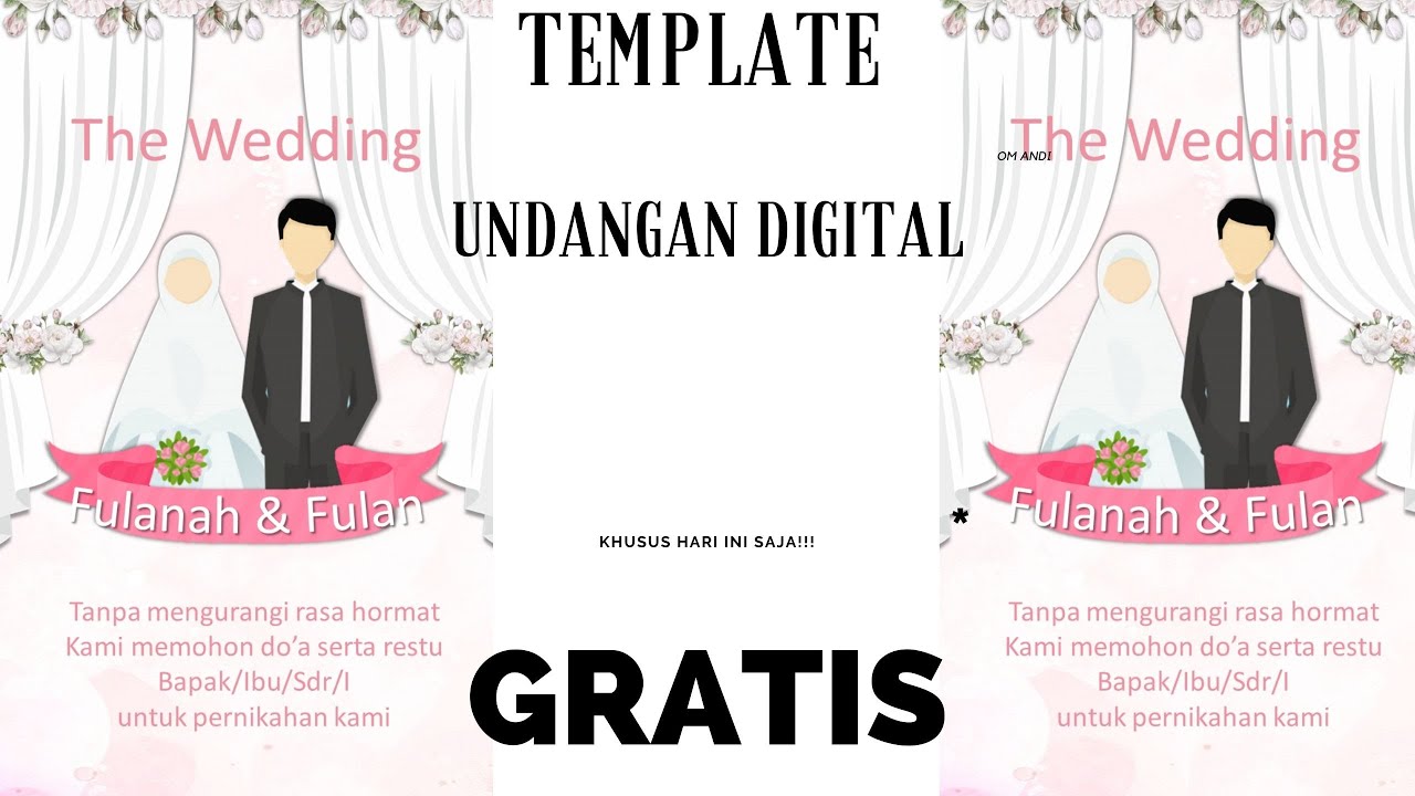 Undangan digital pernikahan siap edit part III - YouTube