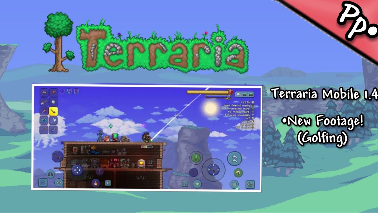 Terraria 1.4 Mobile | NEW FOOTAGE! - Golfing! New UI? #Terraria - YouTube