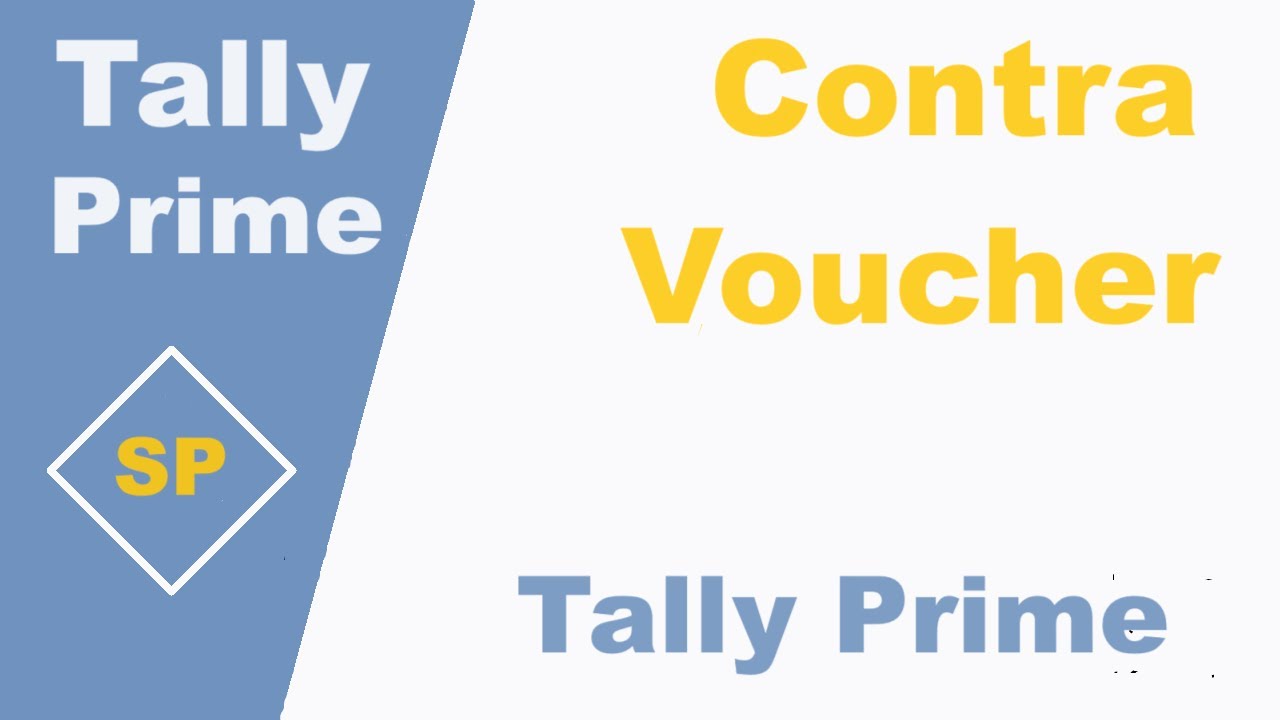 Tally Prime: Contra Voucher entry in Tally prime | How to entry contra ...