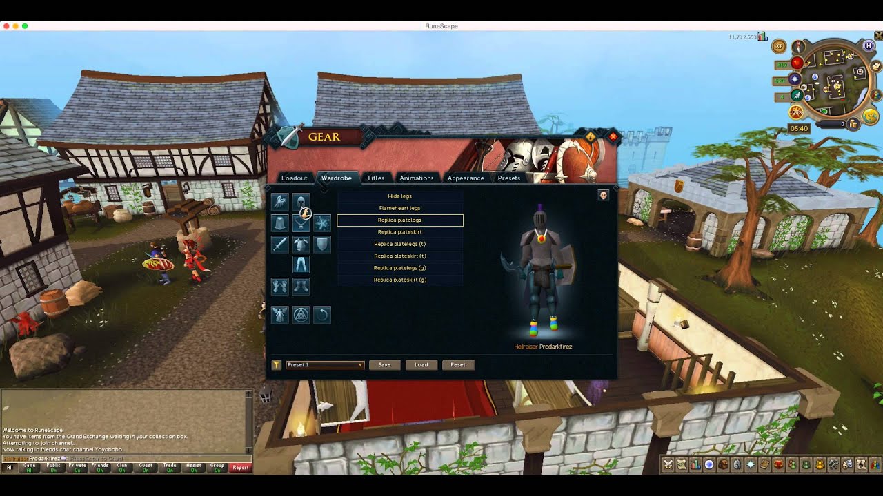 RuneScape - Replica Metal Plate Cannot Recolour?? - YouTube