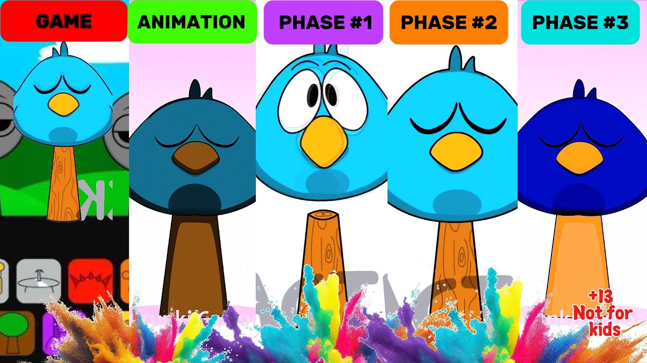 Sprunki OC: Sleepy Bird (from Pocoyo), Game, Animation, Phase 1, Phase ...